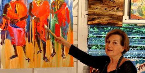 Geraldine Robarts paints ‘The Spirit of Africa’ - Business Daily