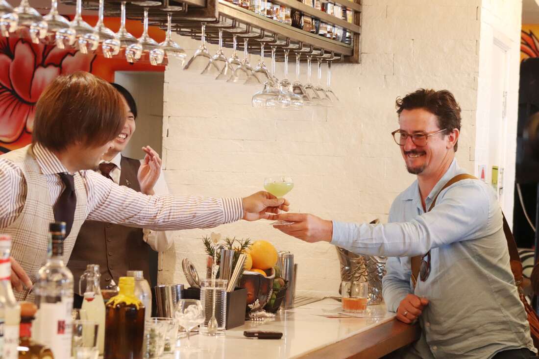 Japanese cocktails magician at city bar - Business Daily