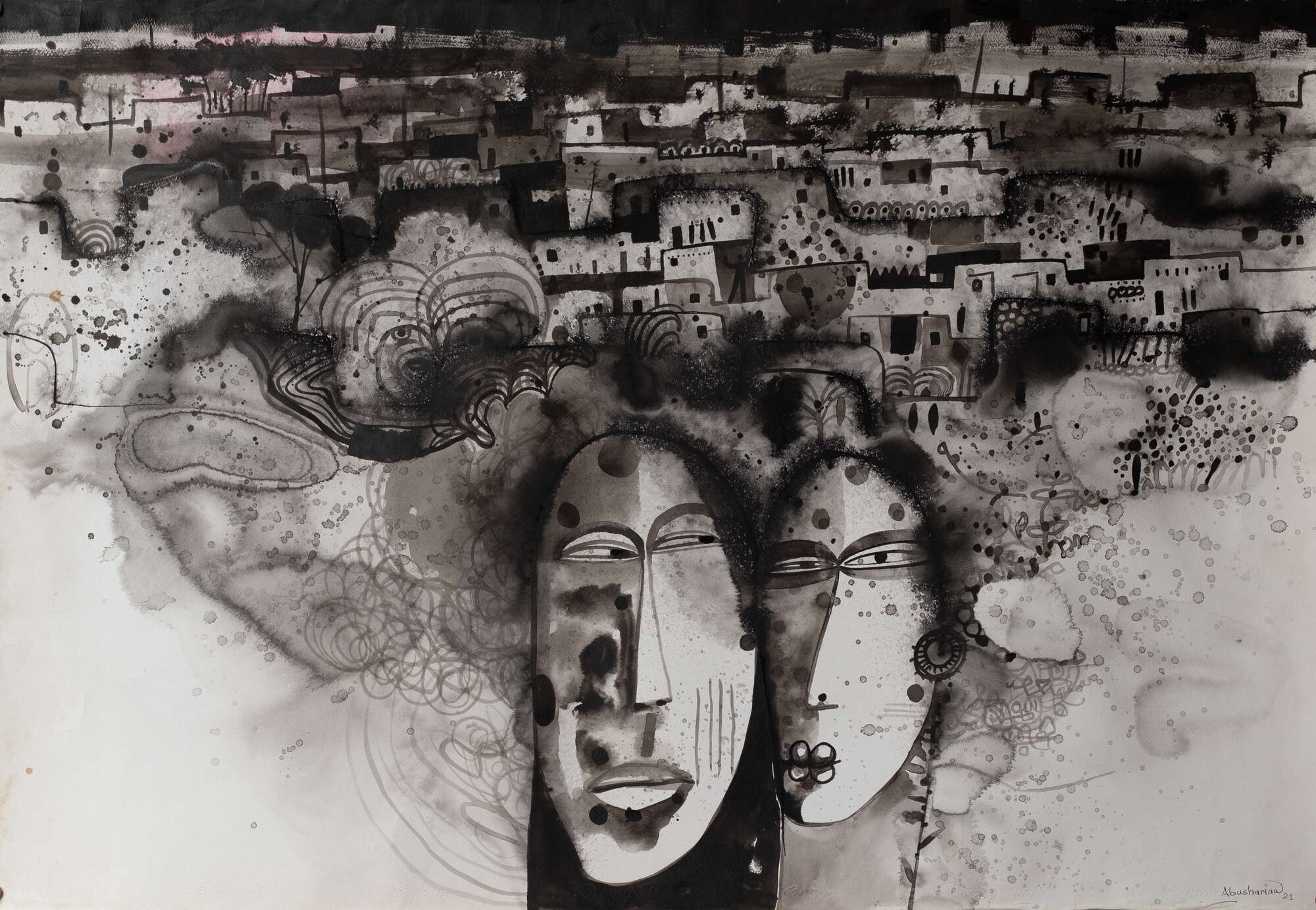 Abusharia serves feast of colours and semi-abstract imagery - Business ...