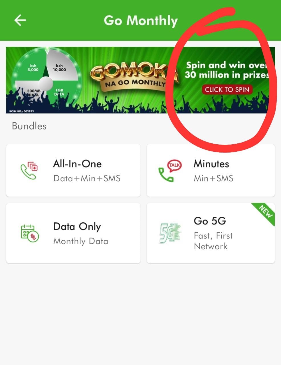 Explainer screenshots: How to buy new Safaricom monthly plans and win ...