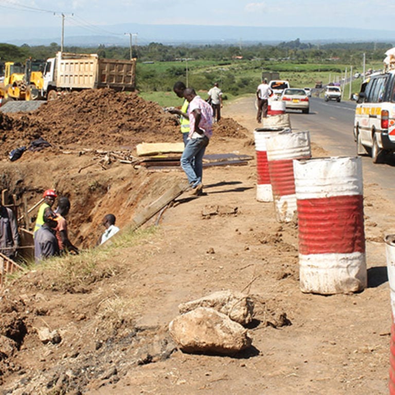 Salgaa dual road building finally begins - Business Daily