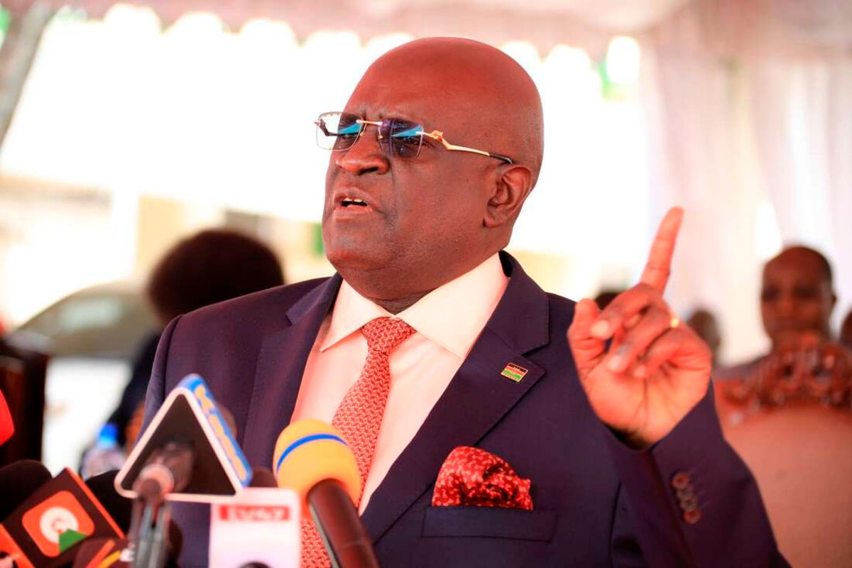 Ex-Education CS George Magoha returns to class as don - Business Daily