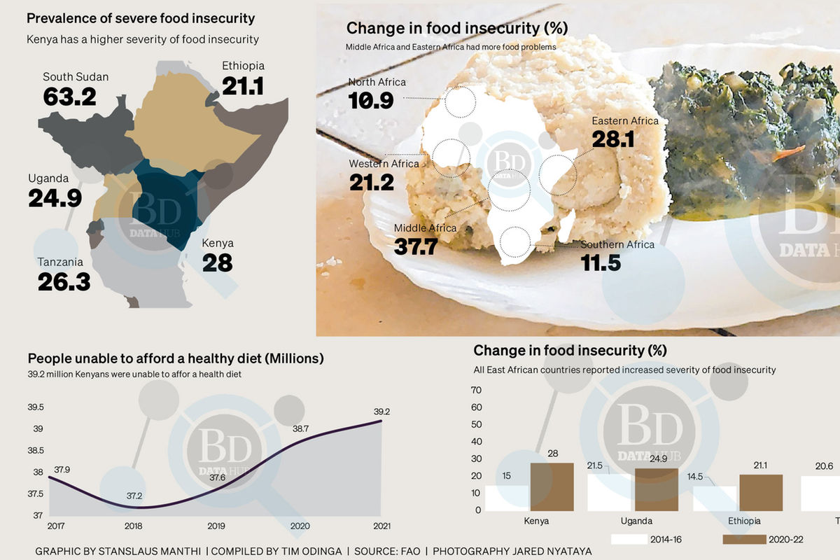 Severe food insecurity rate doubles in Kenya - Business Daily
